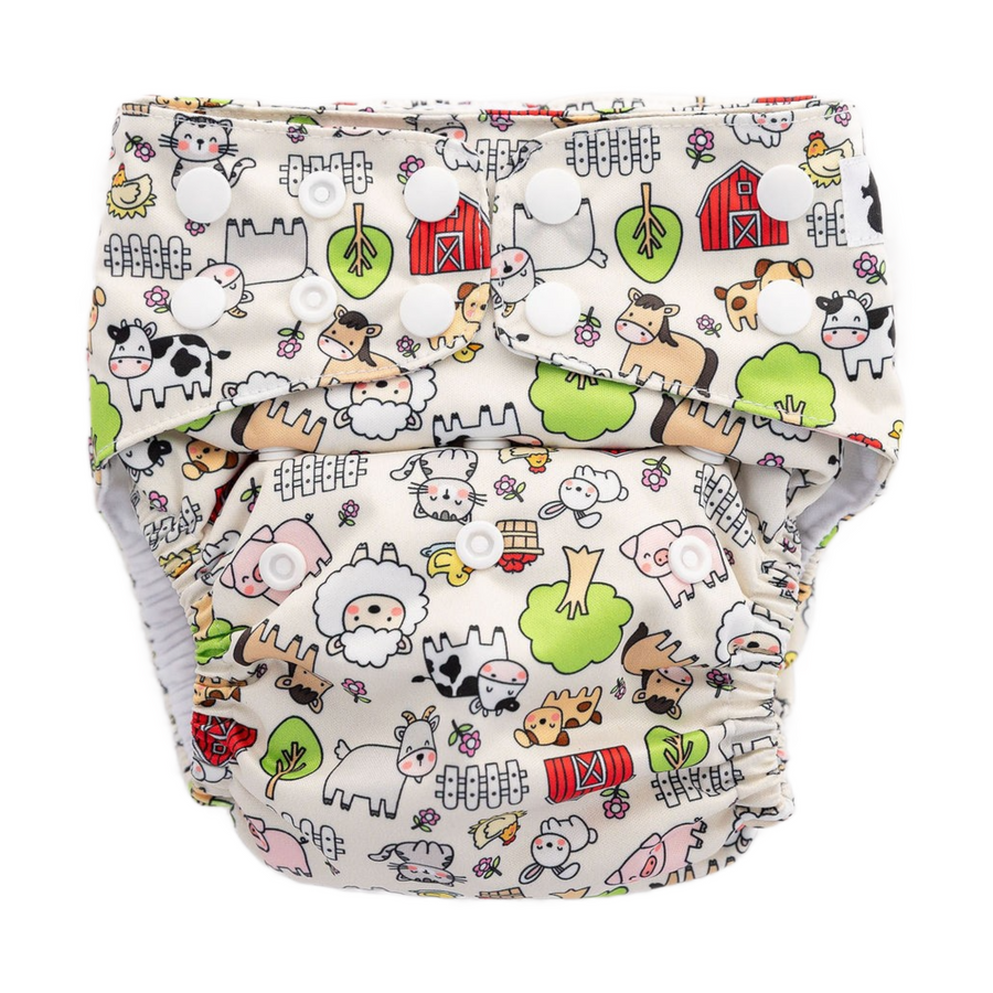 Farmyard Fun (Toddler) Cloth Nappy - Fluffy Ducks