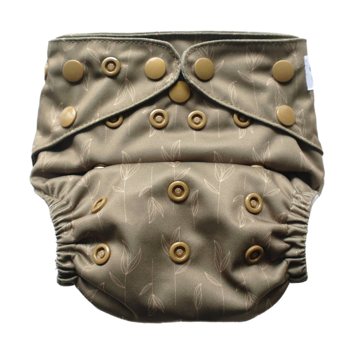 Earthy toned Reusable Nappy. With bamboo inserts - Fluffy Ducks